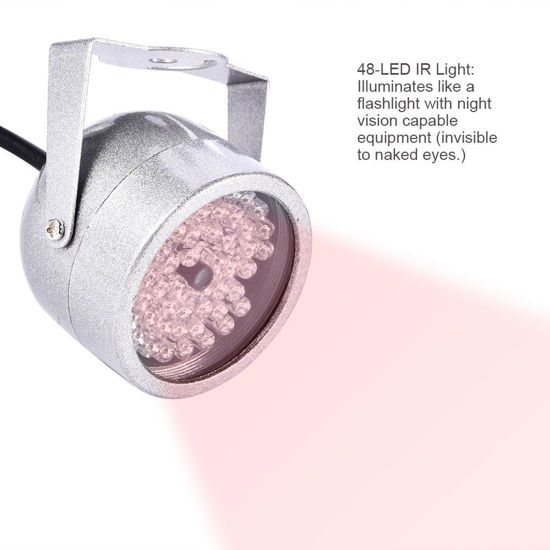 GetUSCart- Zerone Camera IR Illuminator Lights, DC 12V 1A CCTV IR Night ...