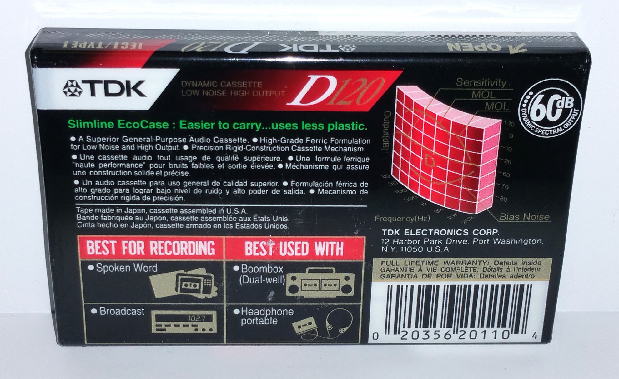 GetUSCart- TDK D120 High Output Precision Rigid Construction Mechanism ...