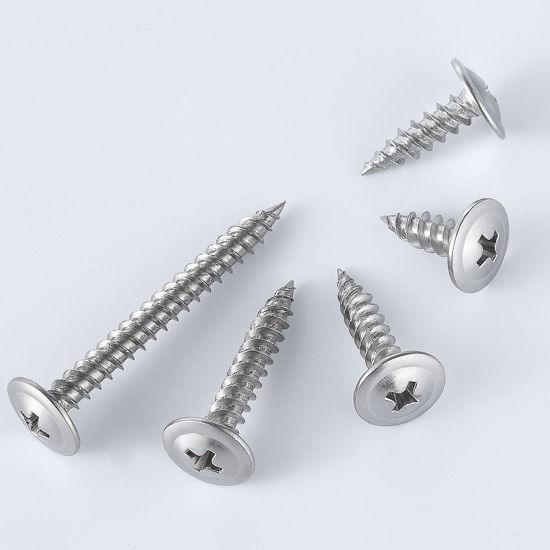GetUSCart- (300 pcs)#8×3/4" Phillips Truss Head Wood Screws Stainless ...
