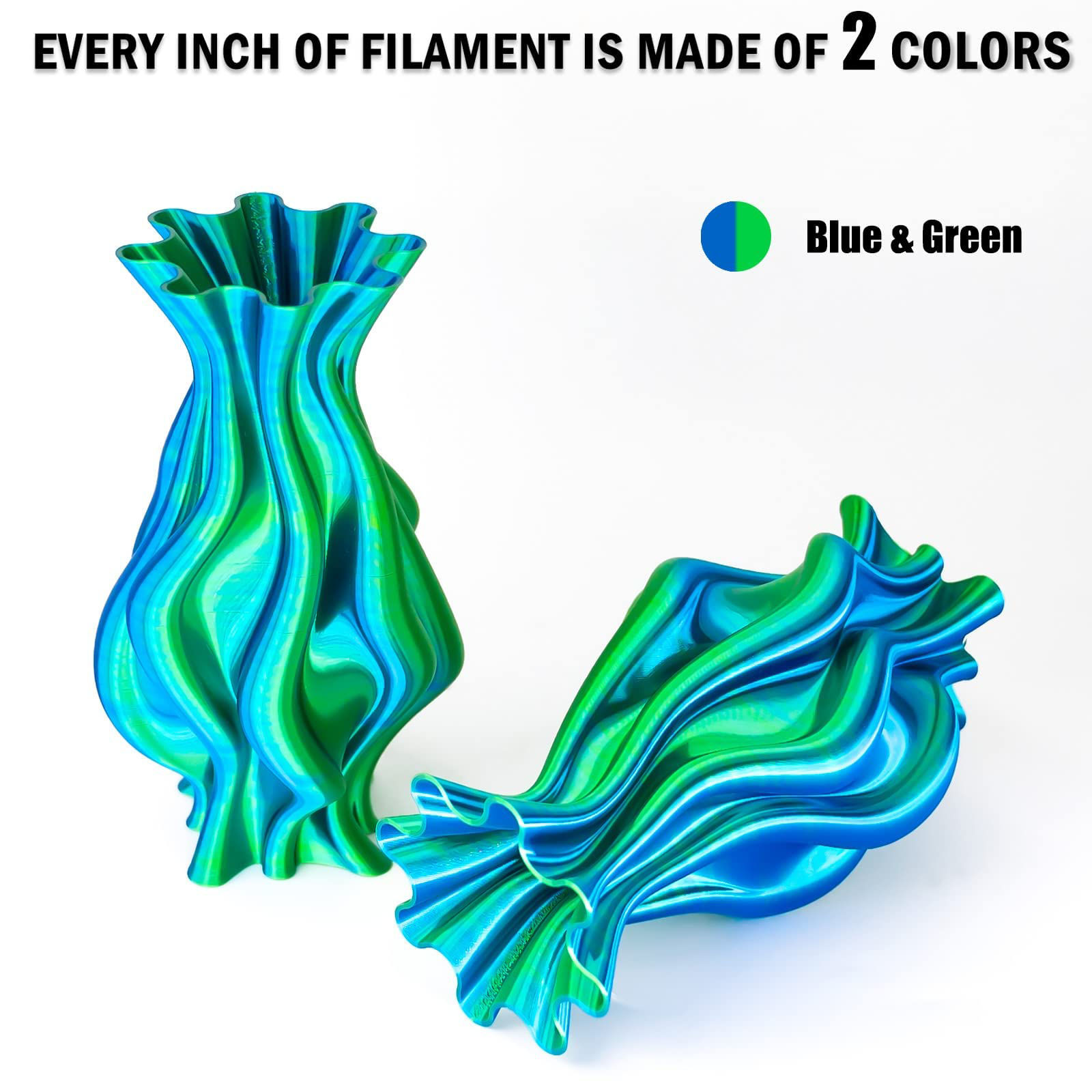 GetUSCart- OVV3D PLA Filament 1.75mm, Silk PLA Dual Color 3D Printer ...