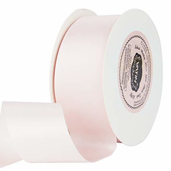 GetUSCart- VATIN 1-1/2" Wide Double Faced Polyester Blush Pink Satin ...
