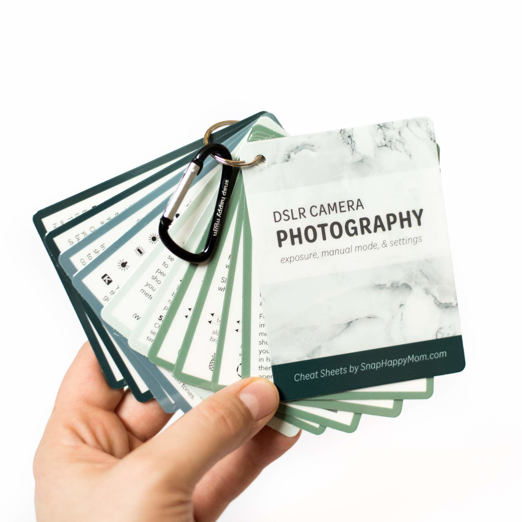 GetUSCart- DSLR Cheat Sheet Cards for Canon, Nikon and Sony Cameras - Plastic Quick Reference ...