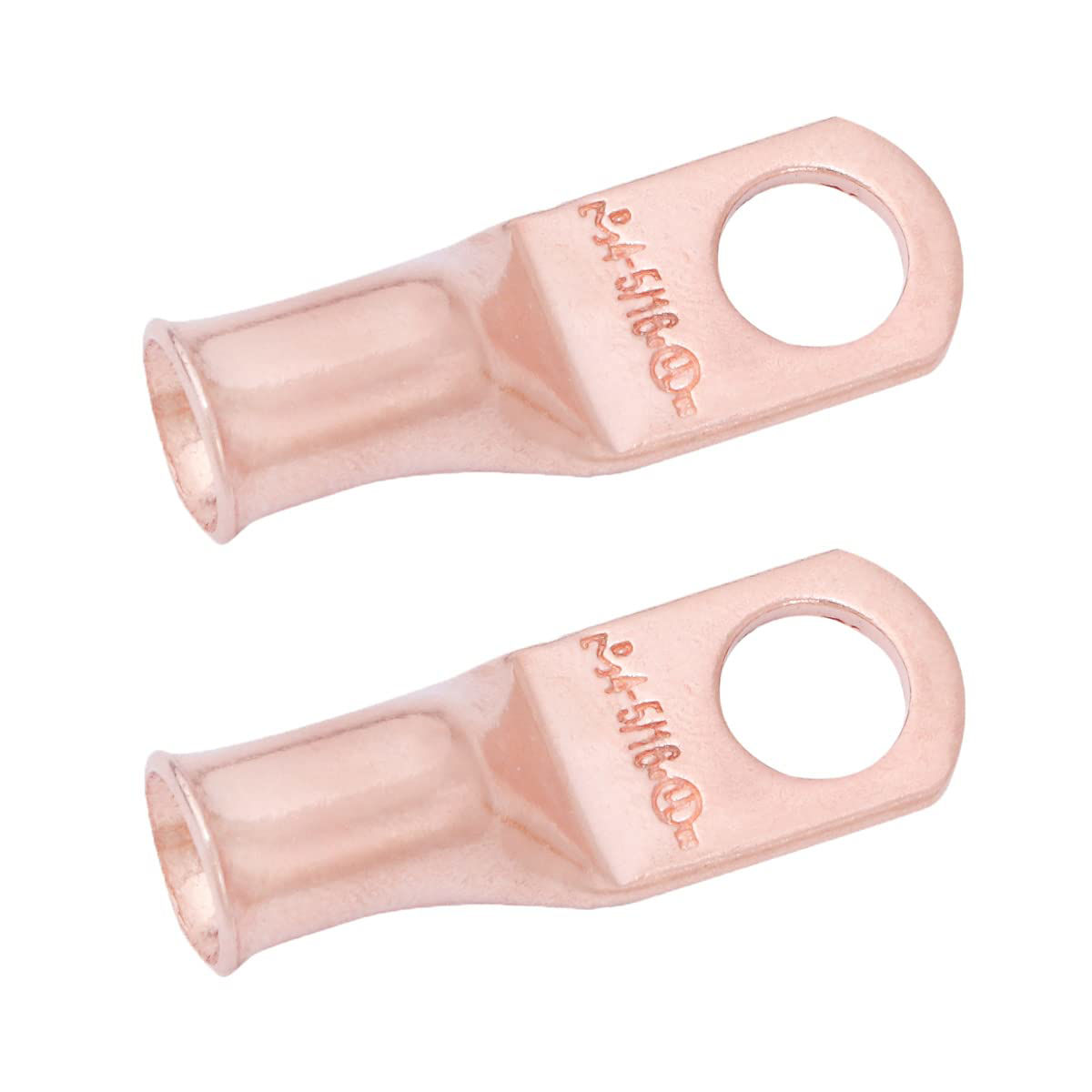 GetUSCart- SELTERM 2pcs 4 AWG 5/16" Stud Copper Wire Lugs, Battery Lugs, Ring Terminals, Battery ...