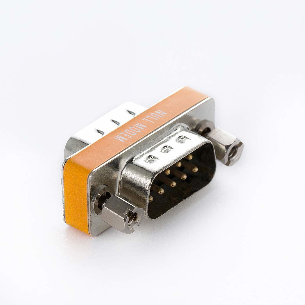 GetUSCart- DB9 Null Modem Adapter Male to Male 2 Pack