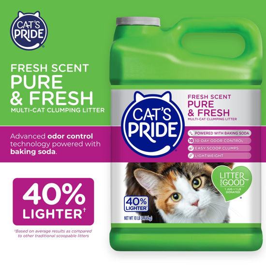 GetUSCart- Cat's Pride Premium Lightweight Clumping Litter: Pure ...