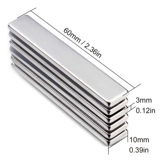 GetUSCart- LOVIMAG Powerful Neodymium Bar Magnets, Rare-Earth Metal ...