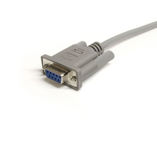 GetUSCart- StarTech.com 6ft Straight Through Serial Cable - DB9 M/F (MXT100) Gray - M/F