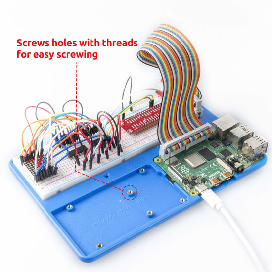 GetUSCart- SunFounder RAB Holder Breadboard Kit for Raspberry Pi with 830 Points solderless ...