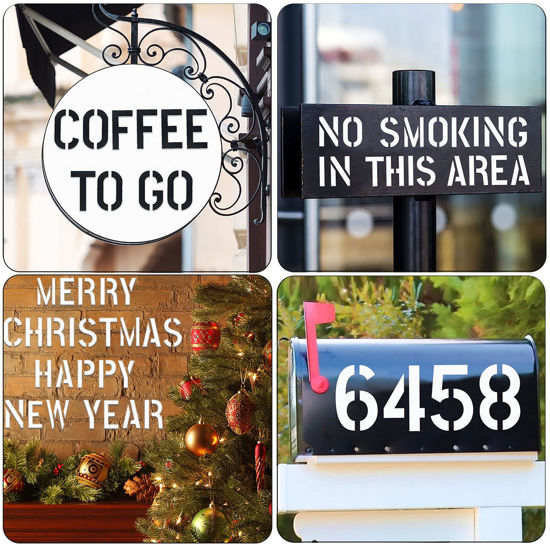 GetUSCart- YEAJON 10 Inch Letter Stencils Symbol Numbers Craft Stencils ...