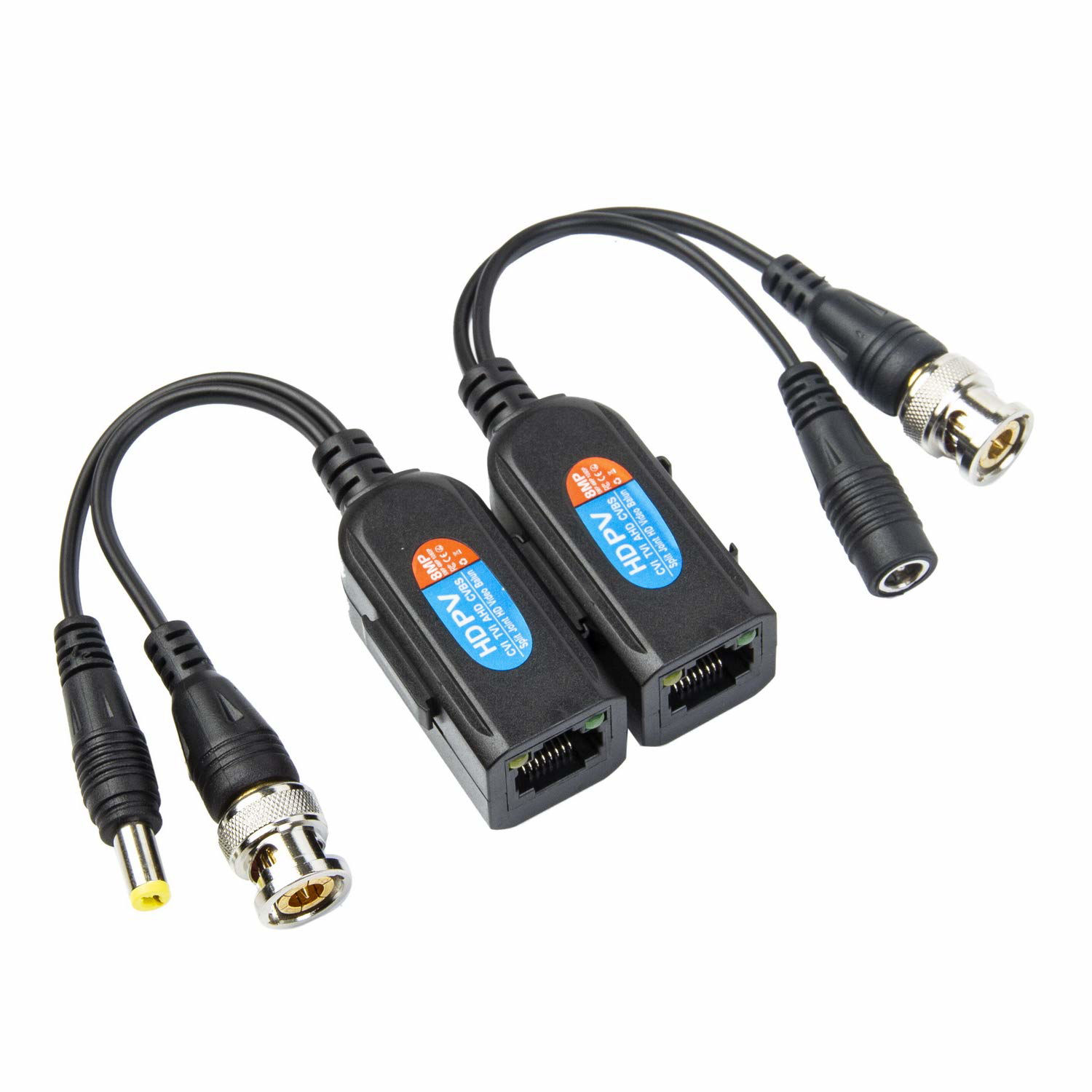 GetUSCart- Xenocam 2 Pair Passive Video HD-TVI/CVI/AHD Balun 1080P ...
