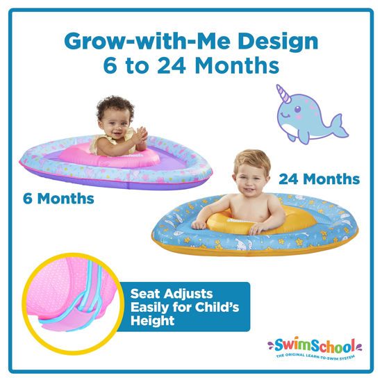 GetUSCart- SwimSchool Lil’ Narwal Baby Pool Float - 6-24 Months ...