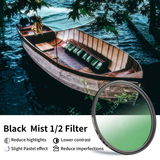 GetUSCart- WalkingWay 77mm Black Diffusion 1/2 Filter Mist Dreamy ...