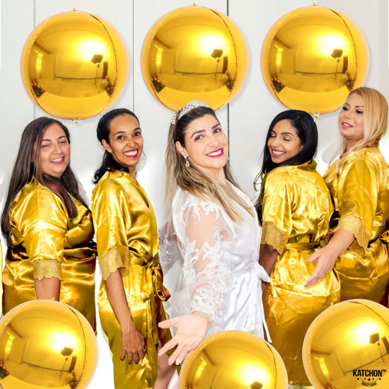 GetUSCart- KatchOn, Large Gold Foil Balloon - 22 Inch, Pack of 6 | Big ...
