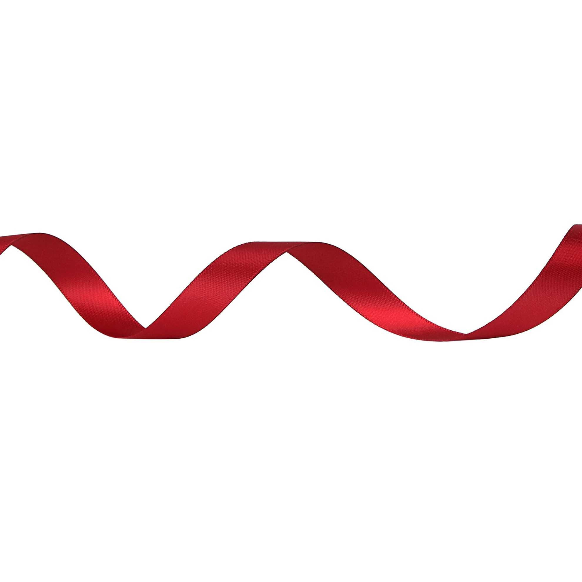 GetUSCart- Ribbli Double Faced Scarlet/Dark Red Satin Ribbon,1/2” x ...