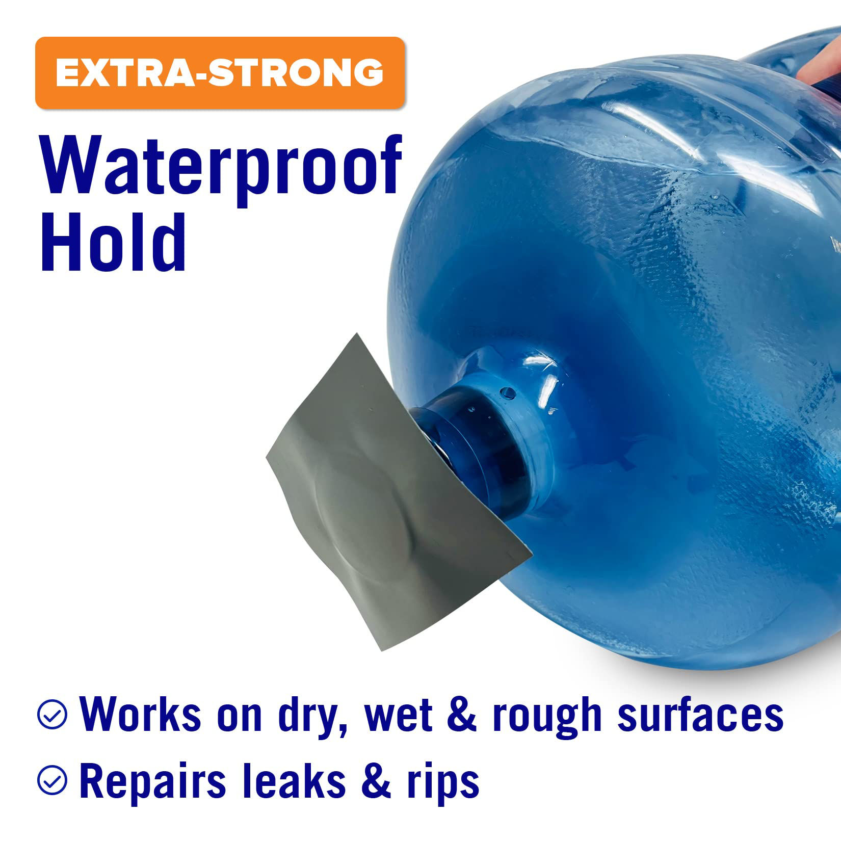 GetUSCart- Gray Waterproof Tape for Leaks Thick Heavy Duty Water Proof ...