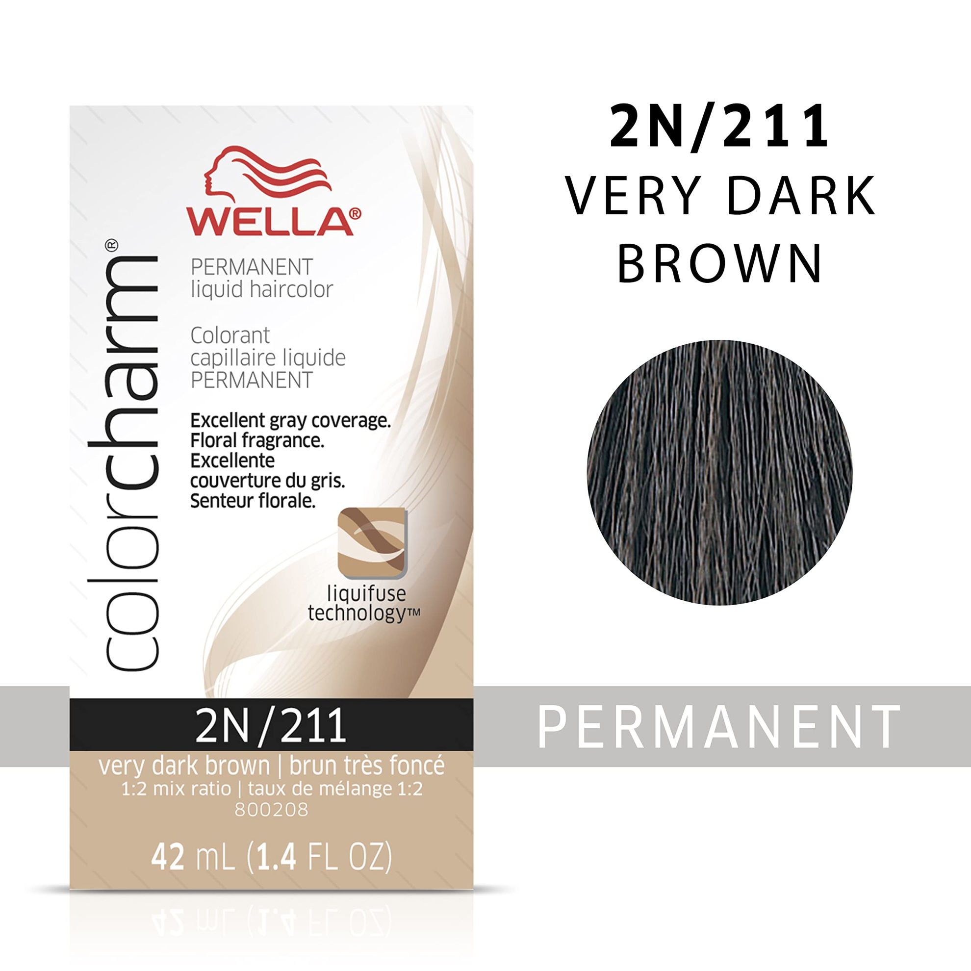 GetUSCart- WELLA Color Charm Permanent Liquid Hair Color for Gray ...