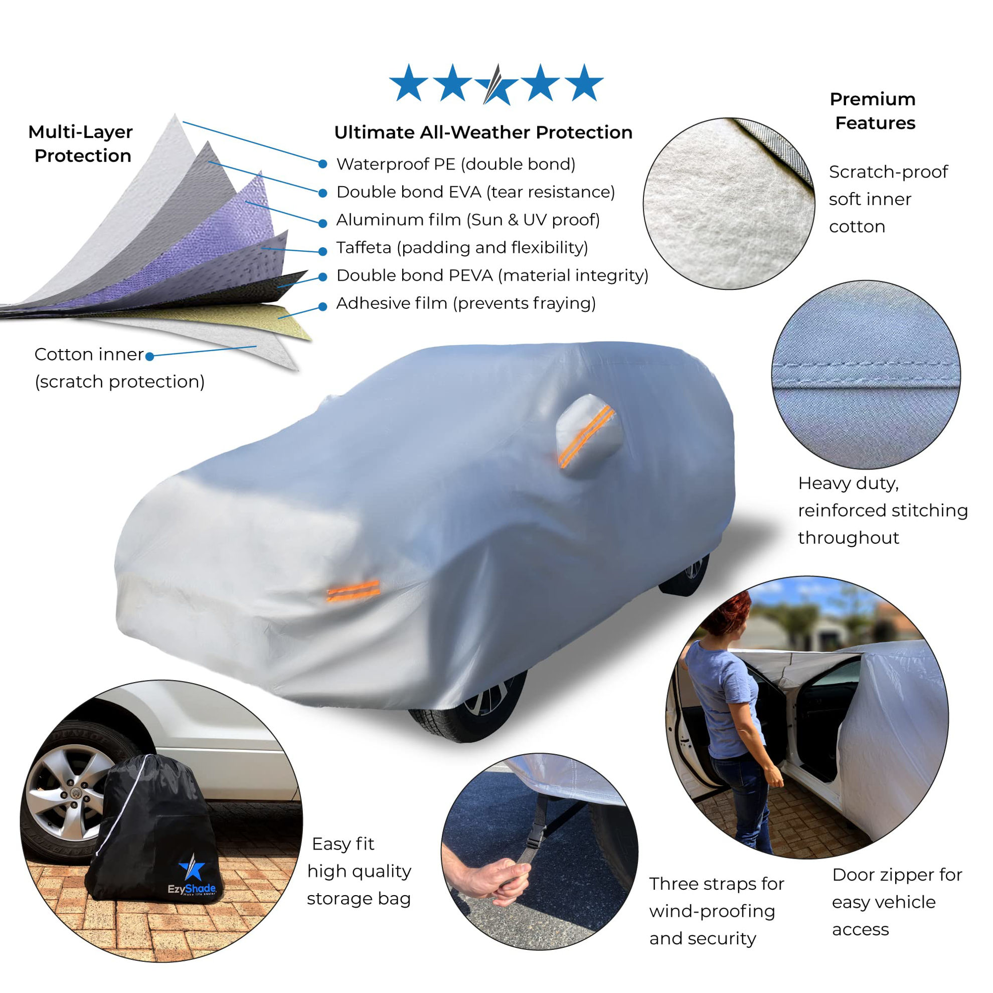GetUSCart- EzyShade 10-Layer SUV Car Cover Waterproof All Weather. See ...