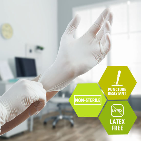 GetUSCart- Med PRIDE Medical Examination Latex Gloves| 5 mil Thick ...