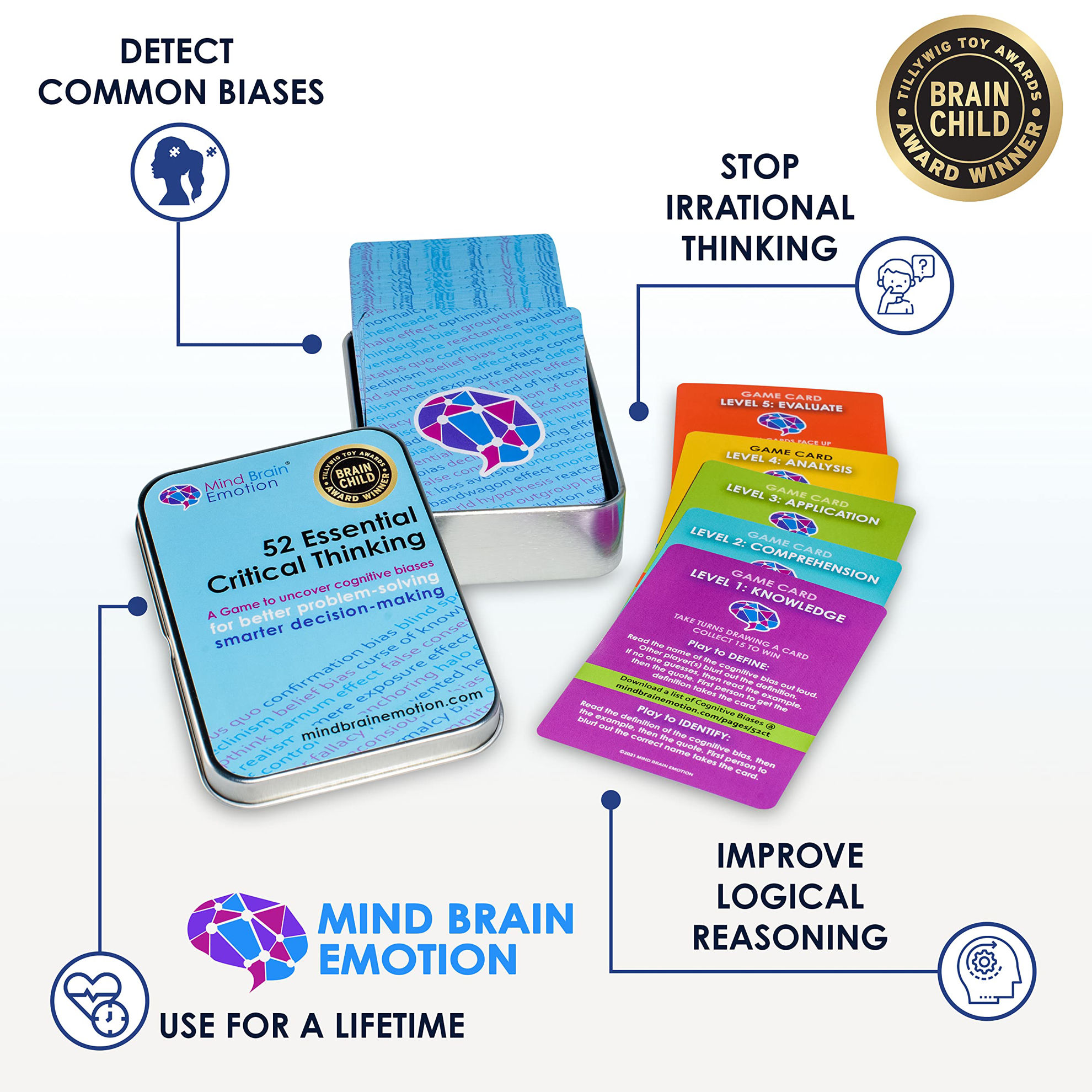 GetUSCart- 52 Essential Critical Thinking: Flash Cards for Problem Solving & Decision Making ...