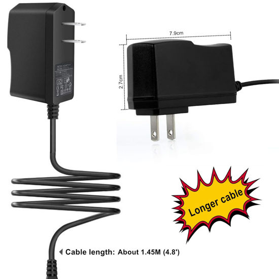GetUSCart- GuanTing【4.8' Long Cable】 AC Adapter 5V 2A Power Supply ...