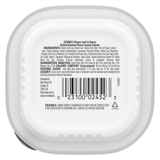 GetUSCart- CESAR Soft Wet Dog Food Classic Loaf in Sauce Grilled ...