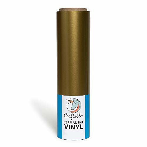 GetUSCart- Craftables Gold Vinyl Roll - Permanent, Glossy & Waterproof ...