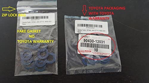GetUSCart- Genuine Toyota - Oil Drain Plug Gaskets (QTY10)