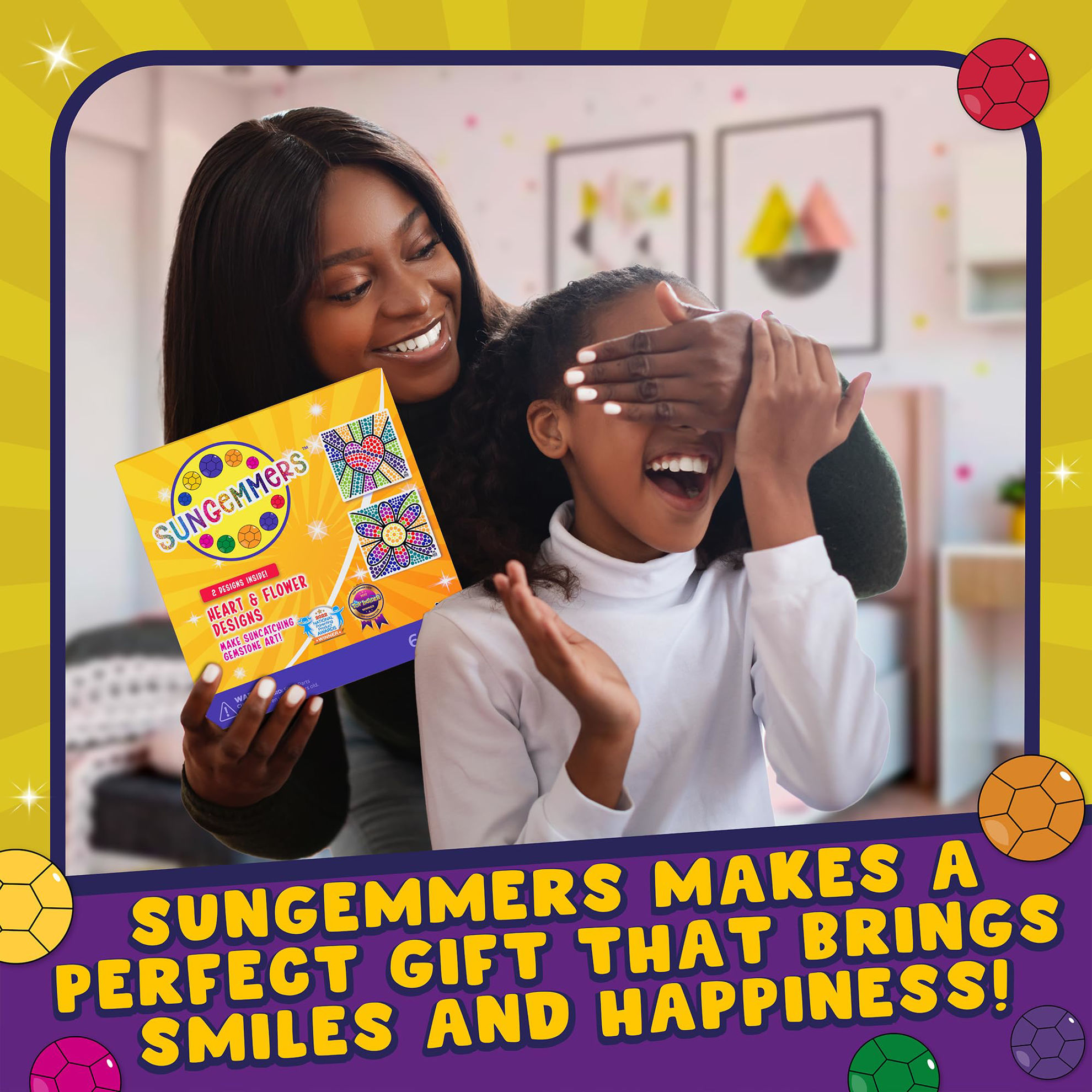 GetUSCart- SUNGEMMERS Window Art Suncatcher Kits - Great Birthday Gift Idea, 6 7 8 9 10 11 12 ...