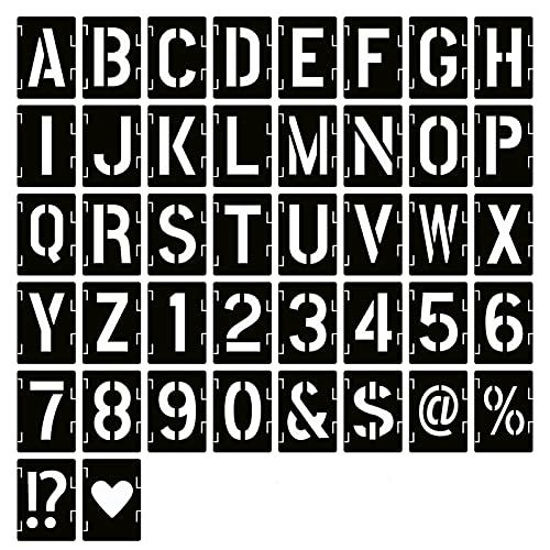 GetUSCart- YEAJON 9 Inch Letter Stencils Symbol Numbers Craft Stencils ...