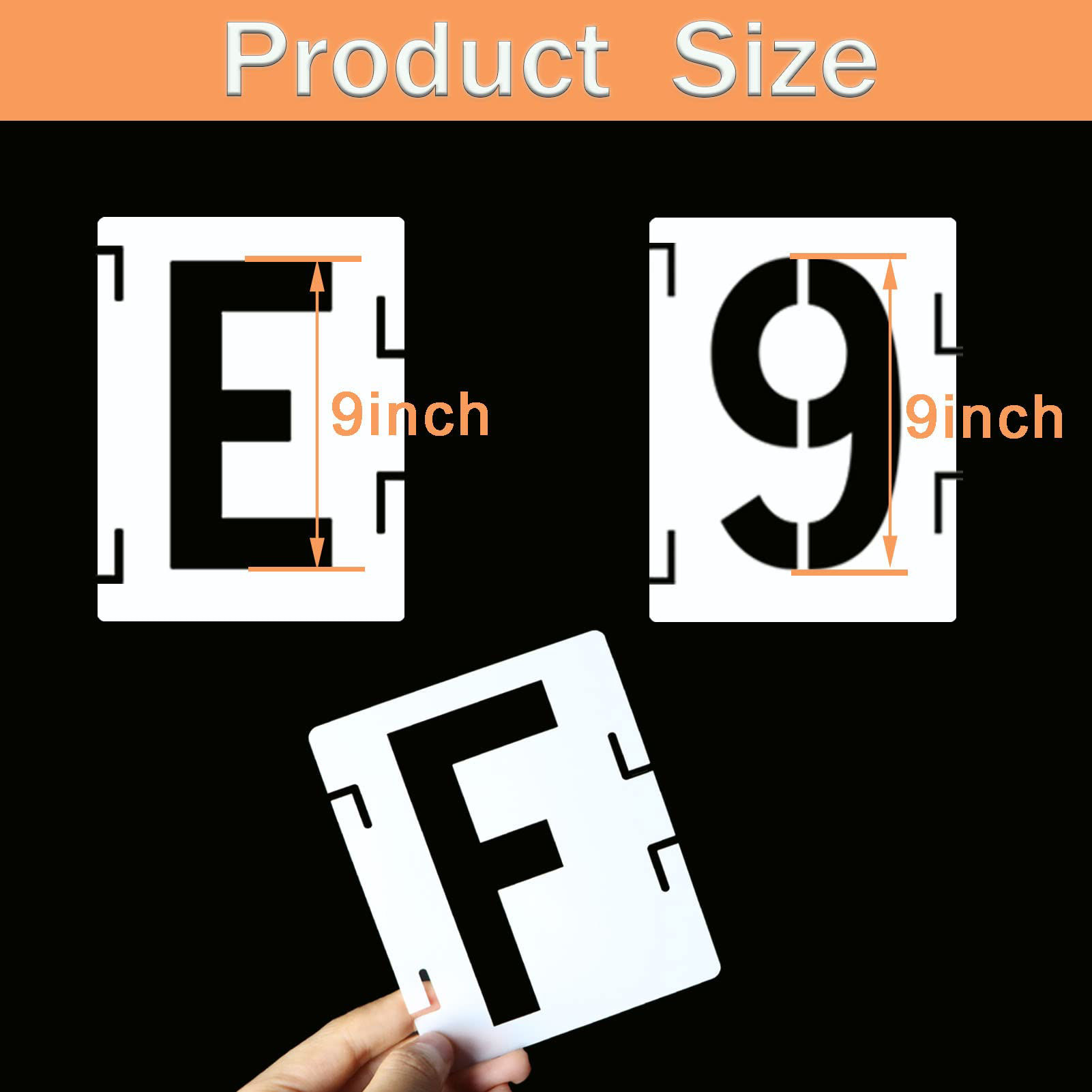 GetUSCart- YEAJON 9 Inch Letter Stencils Symbol Numbers Craft Stencils ...