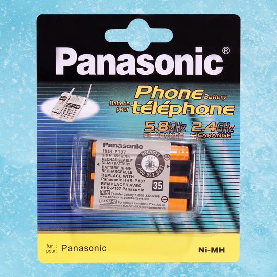 GetUSCart- 2 Pack HHR-P107 NI-MH Rechargeable Battery for Panasonic 3 ...