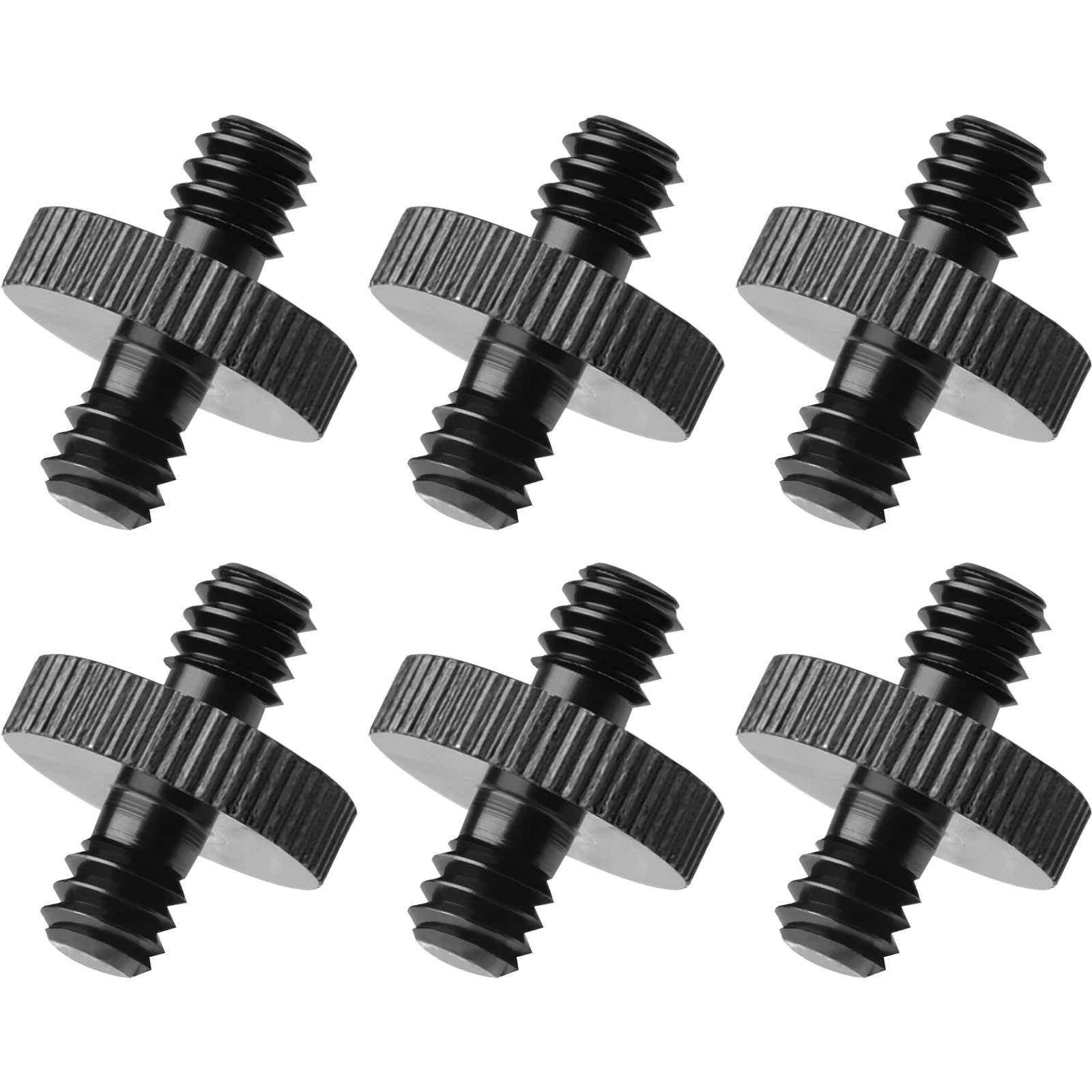 GetUSCart- 1/4" Male to 1/4" Male Threaded Tripod Screw Adapter Double ...