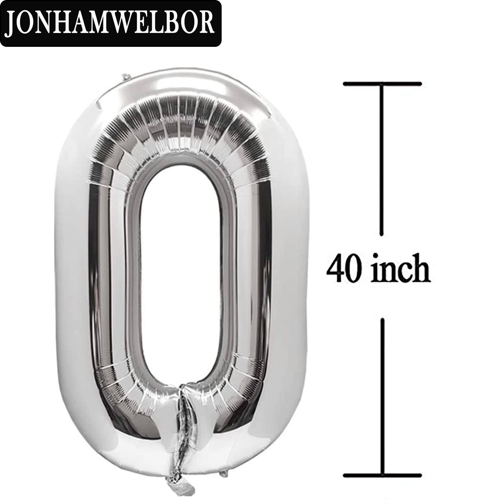 GetUSCart- 20 Number Balloons Silver Giant Jumbo Big Large Number 20 ...