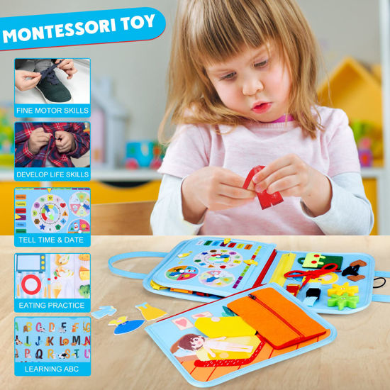 GetUSCart- Guolely Busy Board Montessori Toys , Preschool Learning ...