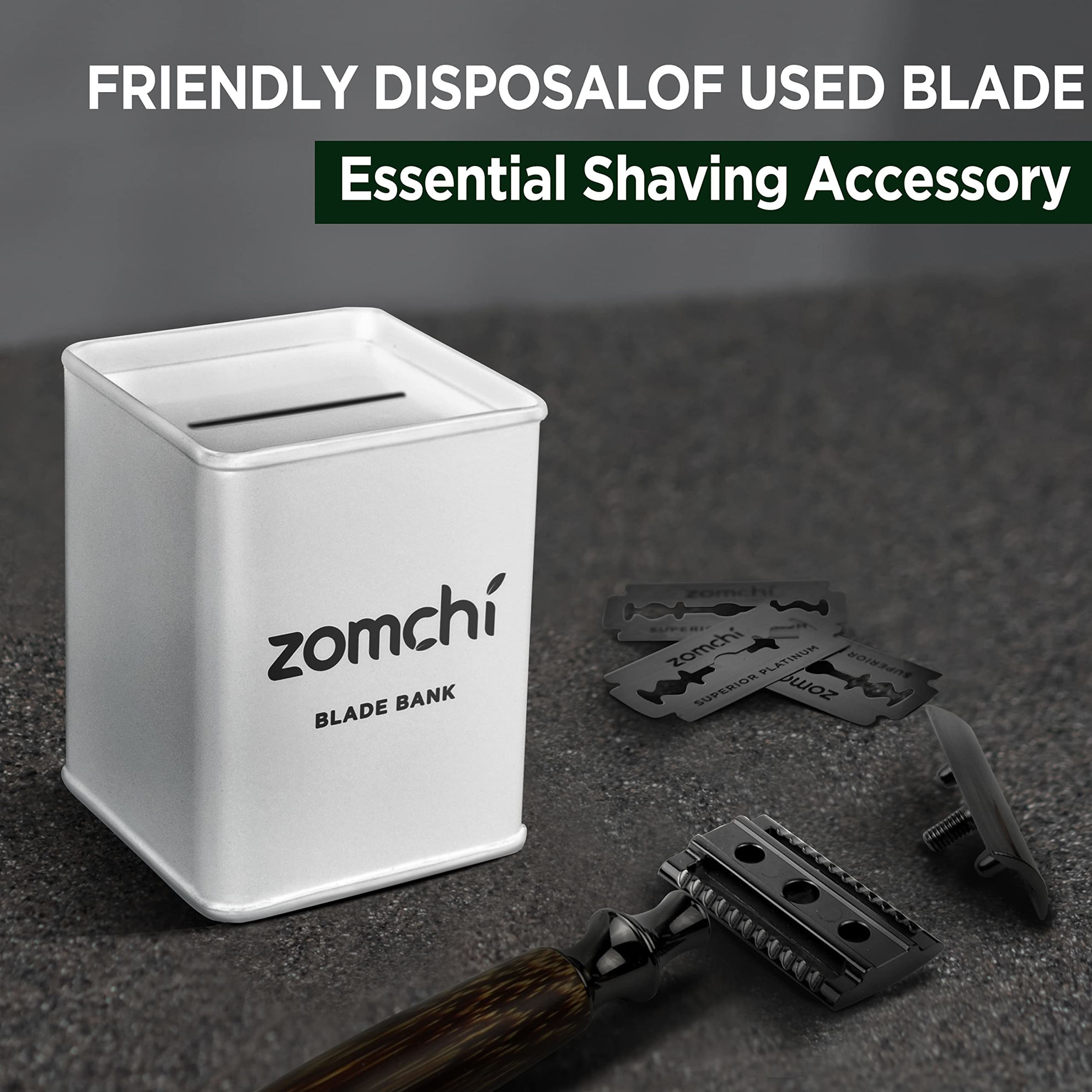 GetUSCart- ZOMCHI Razor Blade Bank for Safety Razor Blade Storagement ...