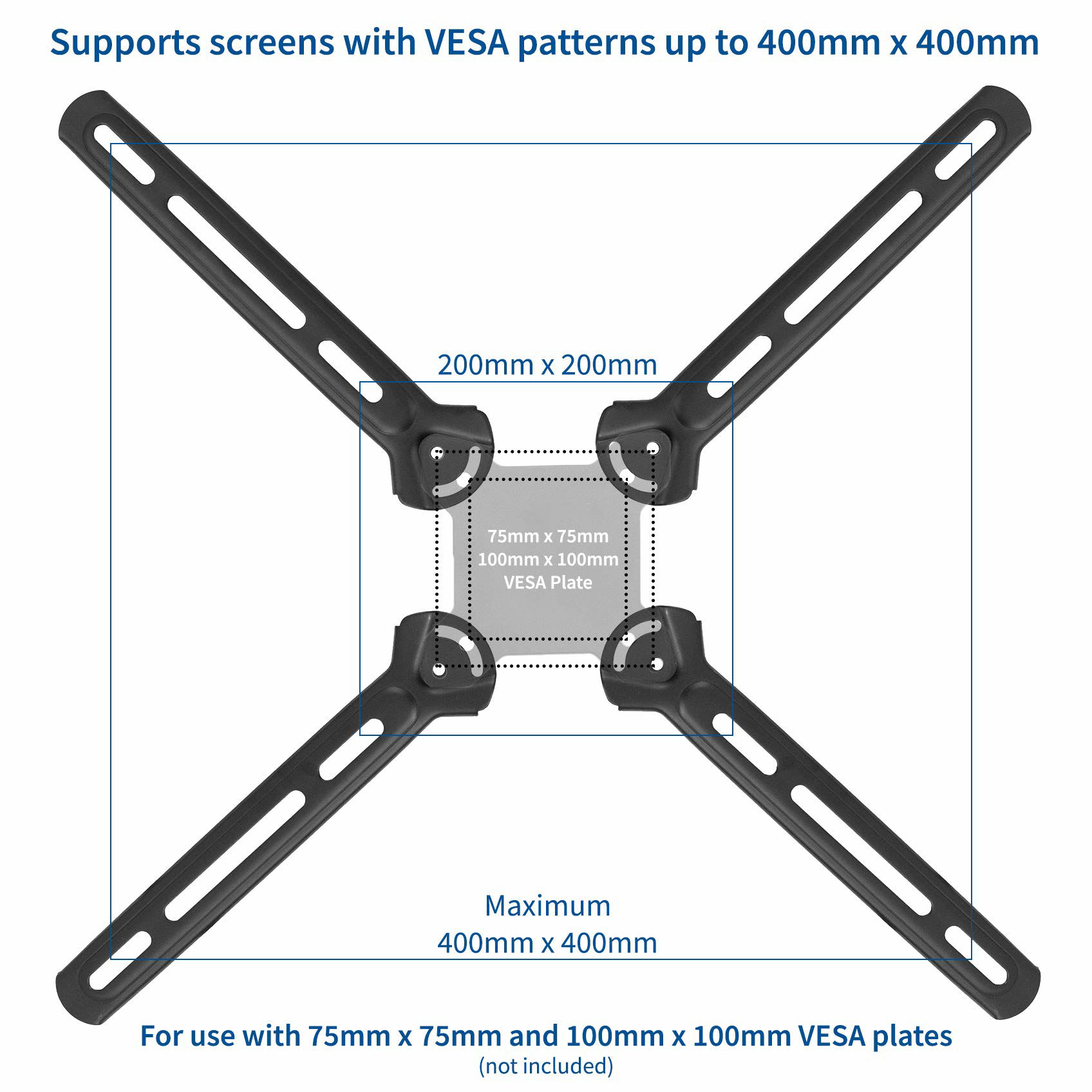 GetUSCart- VIVO Steel VESA Mount Adapter Plate Brackets for LCD Screens ...