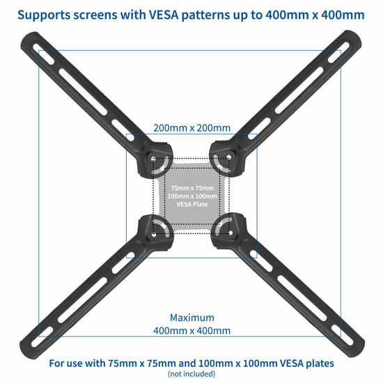 GetUSCart- VIVO Steel VESA Mount Adapter Plate Brackets for LCD Screens ...