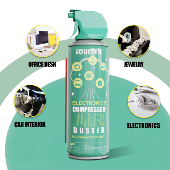 GetUSCart- iDuster 10 oz Compressed Gas Duster Disposable Electronics, 2-Pack