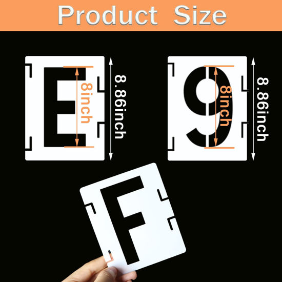 GetUSCart- 8 Inch Letter Stencils Symbol Numbers Craft Stencils, 42 Pcs ...