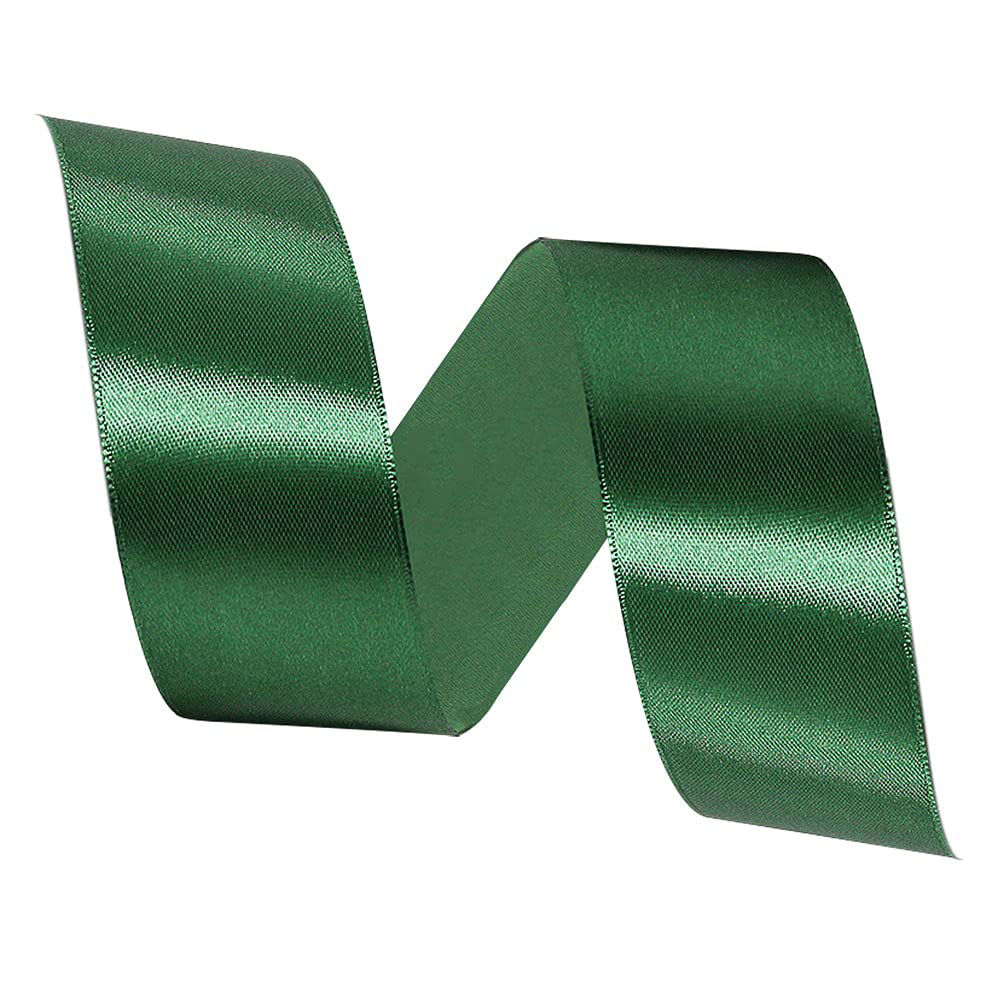 GetUSCart- Solid Color Dark Green Satin Ribbon, 1-1/2 Inches x 25 Yards ...