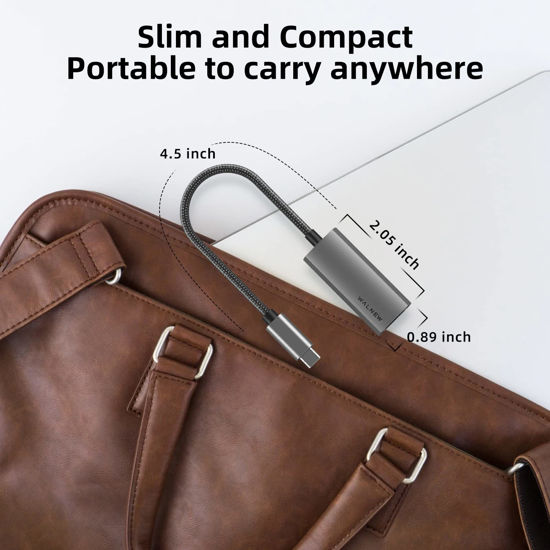 GetUSCart- USB-C to Ethernet Adapter, WALNEW USBC to RJ45 Lan Adapter ...