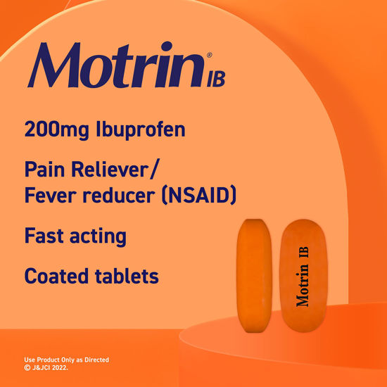 GetUSCart- Motrin IB, Ibuprofen 200mg Tablets, Pain Reliever & Fever ...