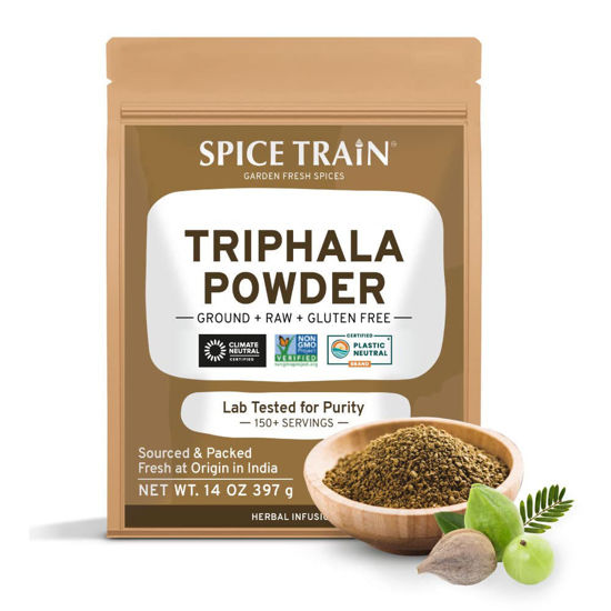 GetUSCart- SPICE TRAIN, Triphala Powder (397g/14oz) Non-GMO, 100% Raw ...