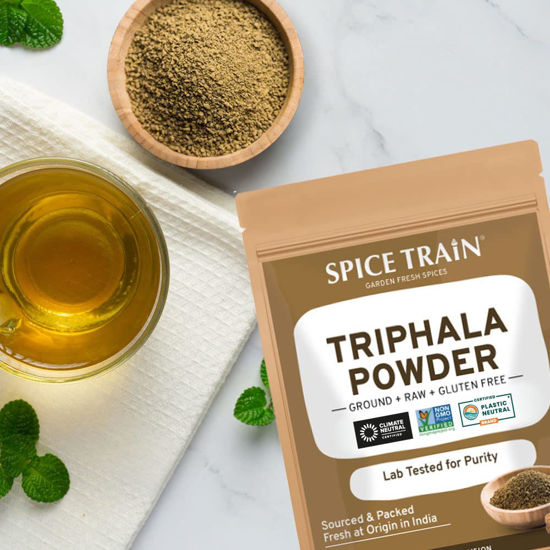 GetUSCart- SPICE TRAIN, Triphala Powder (397g/14oz) Non-GMO, 100% Raw - Herbal Formula of Amla ...
