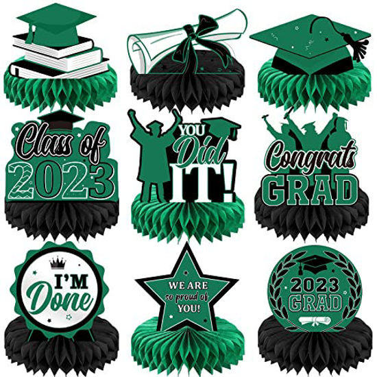GetUSCart- 9 Pieces 2023 Graduation Party Table Decorations Class of ...