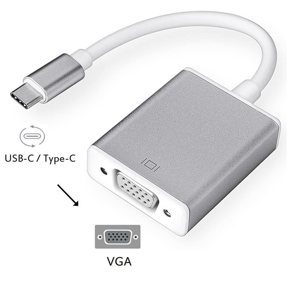 GetUSCart- Bincolo USB Type-C to VGA Adapter, USB-C to VGA, Thunderbolt 3 to VGA Adapter ...