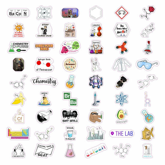 GetUSCart- 100Pcs Funny Chemistry Stickers for Laptop, Chemistry ...