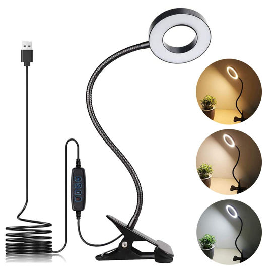 GetUSCart- LuxLumin LED Desk Lamp with Clamp for Video Conference ...