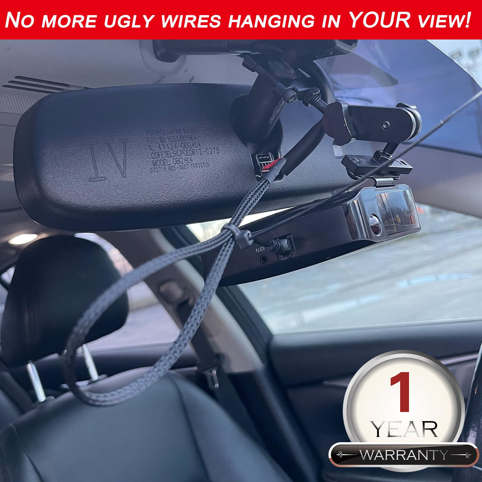 GetUSCart- Hydencamm Upgraded Mirror Plug Wire Tap Radar Detector ...