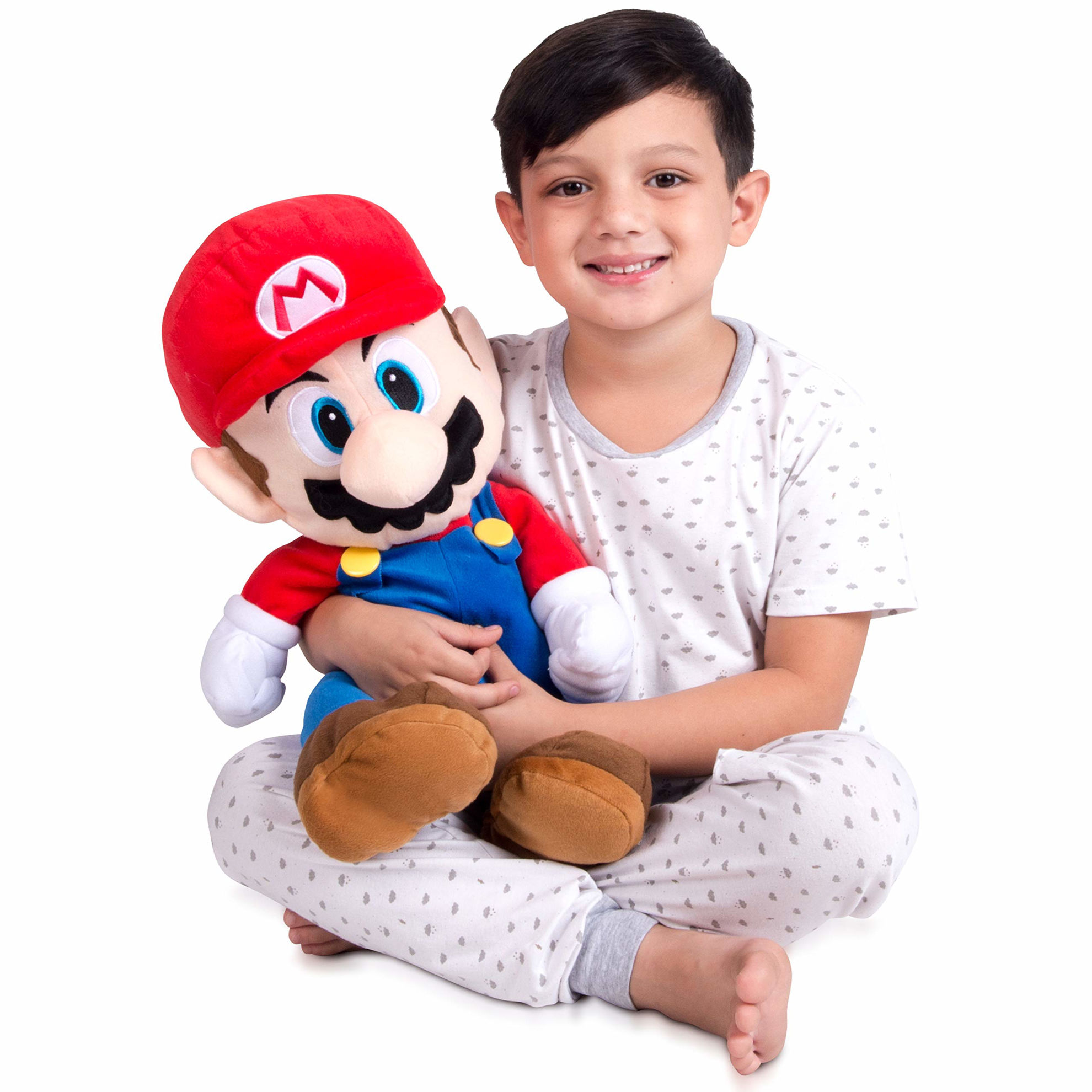 GetUSCart- Super Mario Kids Bedding Super Soft Plush Cuddle Pillow ...